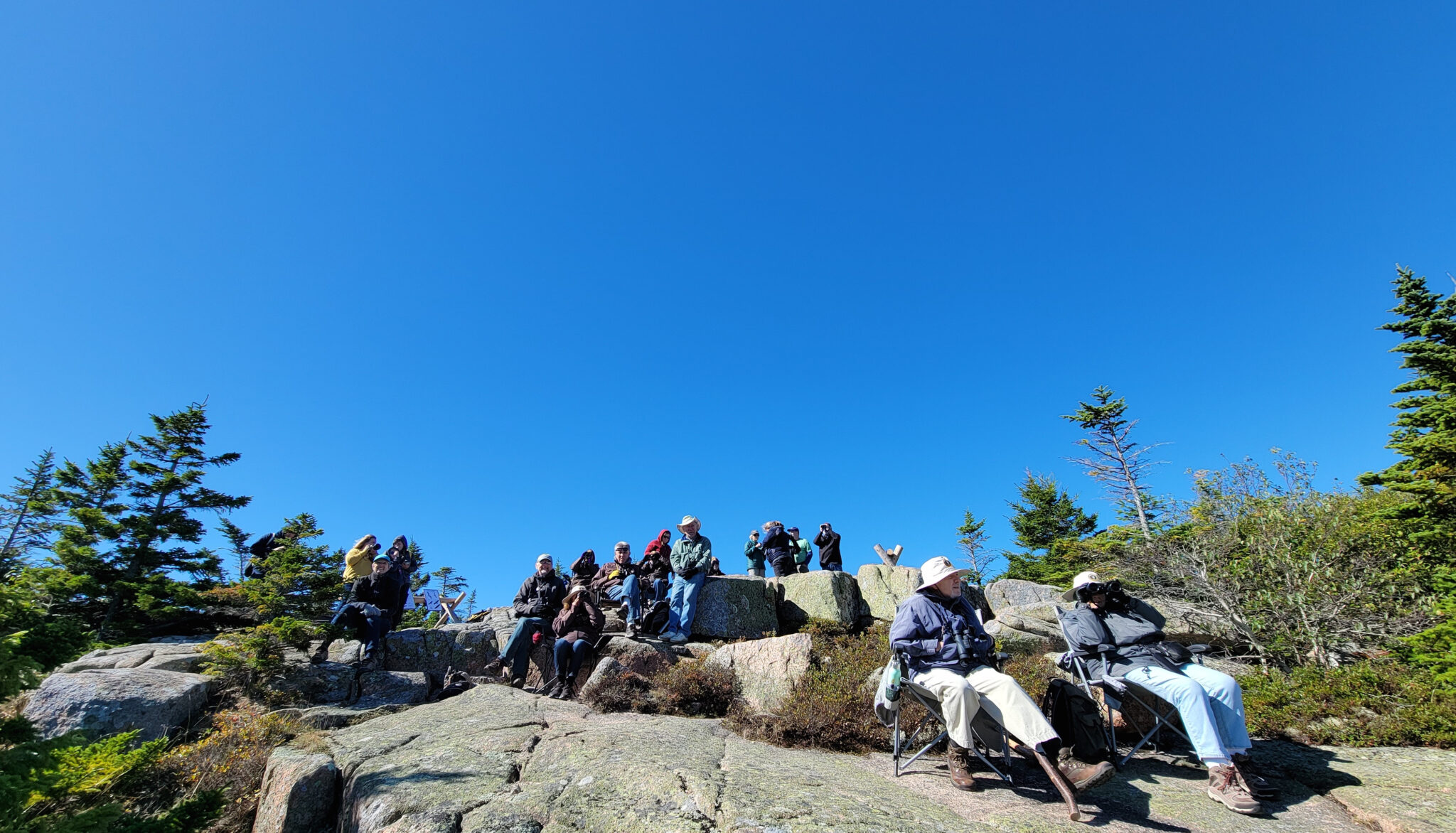 Cadillac Mountain Hawk Watch has begun! | Schoodic Institute